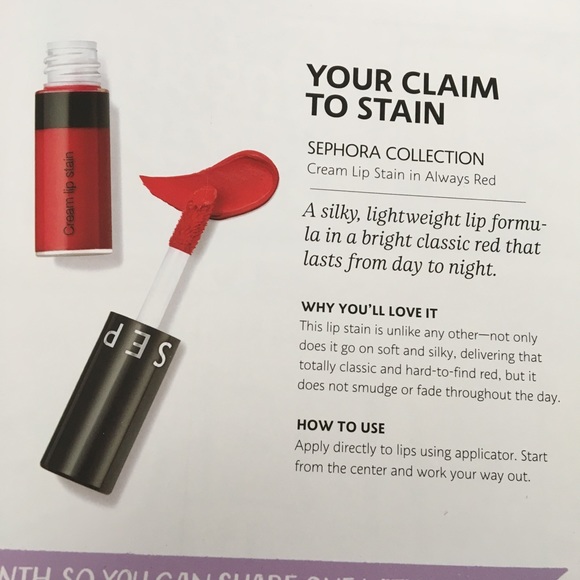 Sephora | Makeup | Sephora Cream Lip Stain Always Red | Poshmark